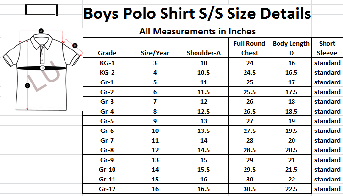 Basic Boys Polo Shirt S/S 220-GSM – Gulf Customized Uniform